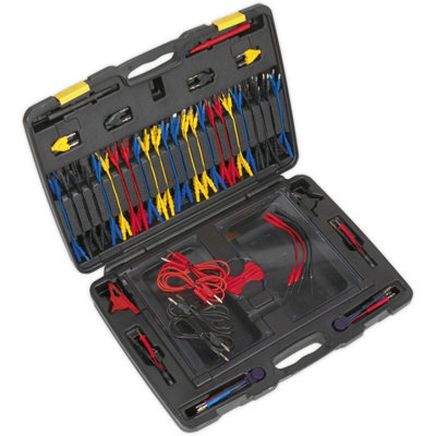 92 Piece Test Lead Set - 4mm Banana Plugs - Diagnostic Multimeter Test ...