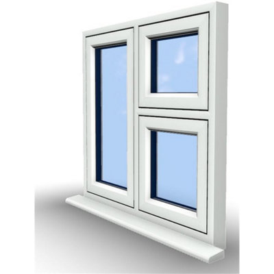 945mm (W) x 995mm (H) PVCu Flush Casement Window - 1 Opening Window ...