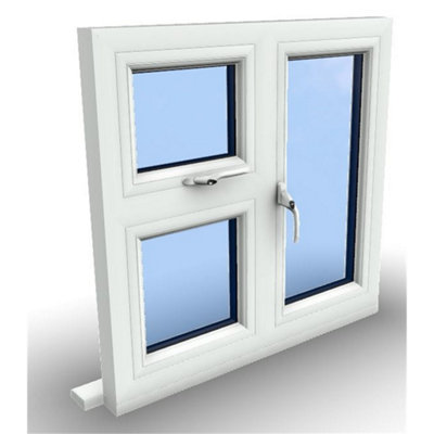 945mm (W) x 995mm (H) PVCu Flush Casement Window - 1 Opening Window ...