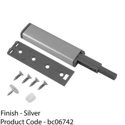 94mm Push to Open Door Latch - Wardrobe & Drawer Handleless Converter ...
