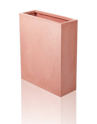95cm Tall Terracotta Fibrecotta Trough Planter