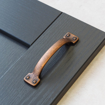 96mm Antique Copper D Cabinet Handle | DIY at B&Q