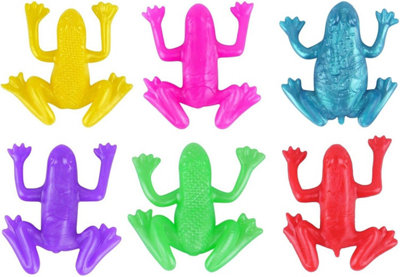 96pcs Multicolour Stretchy Frogs Creatures Animal Party Bag Fillers for ...