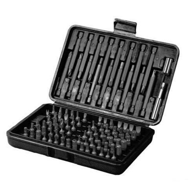 98 Piece Security Bit Set 1/4" Inch Hex Screwdriver Bit Holder Carry ...