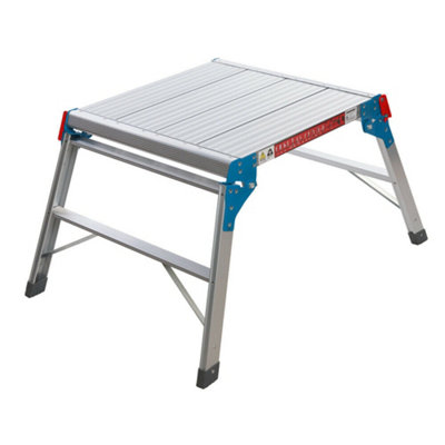 980 x 500mm Tall SQUARE Step Up Work Platform Aluminium Lightweight ...