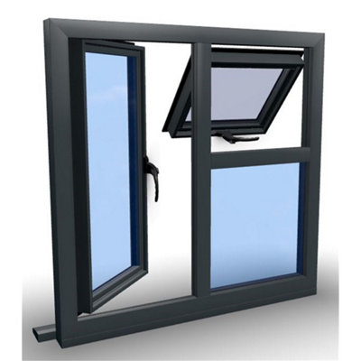 995mm (W) x 1145mm (H) Aluminium Flush Casement Window - 1 Opening ...