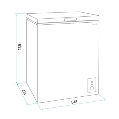 99L Chest Freezer - Efficient & Quiet -12 to -24 Degrees