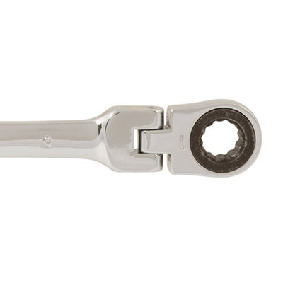 9mm Flexible Ratchet Ring Spanner Pivot Metric Car Lorry Garage Handy Tool