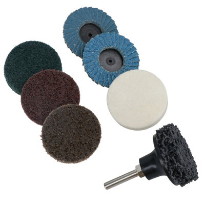9pc Sanding & Prepping 2 Pads Buffer Buffing Stripping Flap Discs ...