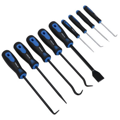 9pc Scraper Hook And Pick Set For Removal Installation Of O Rings Seals ...