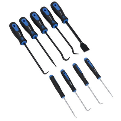9pc Scraper Hook And Pick Set For Removal Installation Of O Rings Seals ...