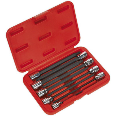9pc TRX Star Socket Bit Set 3/8" Square Drive - T10 to T50 - 150mm Long ...