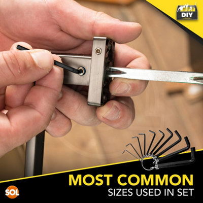 9pk Heavy Duty Allan Keys Assorted Sizes - 2mm to 8mm - Small Allen Key ...