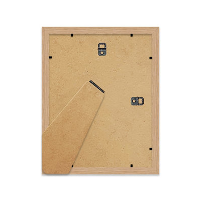 9x7" Oak Frame With Mount for 7x5" Pictures 20mm Thin Edge Portrait and ...
