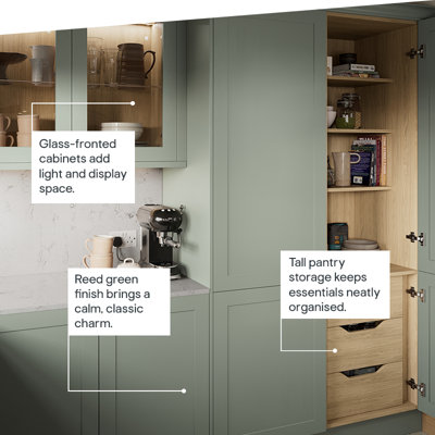 Tydeman Reed Green and Fitted Kitchens at B&Q