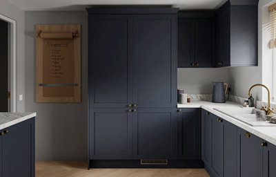 Tydeman Midnight Blue and Fitted Kitchens at B&Q
