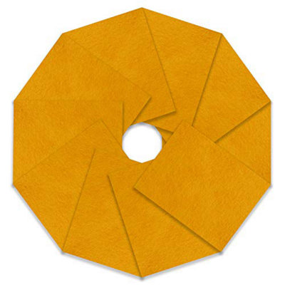 A/FELT 23X30CM PK10 - Felt: Acrylic: 30 x 23cm: Gold: 10 Pieces - Trimits