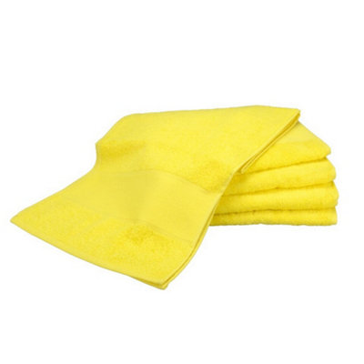 A&R Towels Print-Me Sport Towel Bright Yellow (One Size) | DIY at B&Q