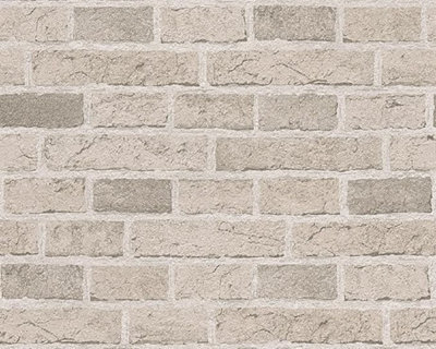 A.S. Création 779830 Beige Cream Decoro Brick Effect Wallpaper | DIY at B&Q