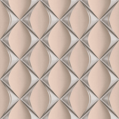 A.S. Creation My Home My Spa Blush Pink Geometric Wallpaper 38691-4 ...