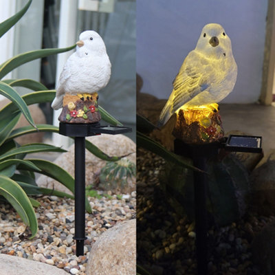 A Single Bird LED Solar Outdoor Landscape Garden Decoration Light
