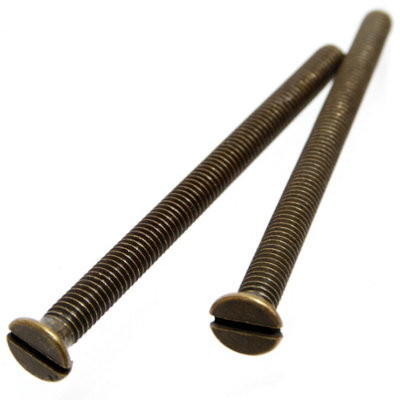 A1Electrics 100 x Socket Screws M3.5 Antique Brass 50mm Long Flat ...