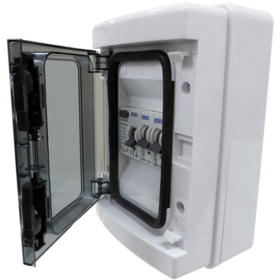 A1electrics 2 Way Garage Consumer Unit 63 Amp 30mA RCD with 6A and 32A ...