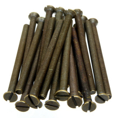 A1Electrics 20 x Socket Screws M3.5 Antique Brass 50mm Long Flat ...