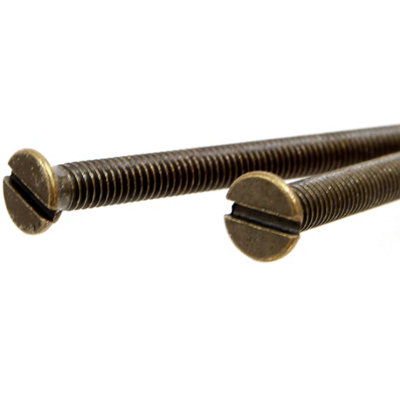 A1Electrics 20 x Socket Screws M3.5 Antique Brass 50mm Long Flat ...