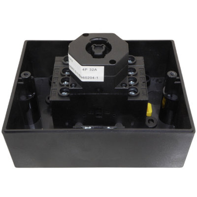 A1electrics 32 Amp Rotary Isolator Switch Disconnector 4 Pole or 3 Pole ...