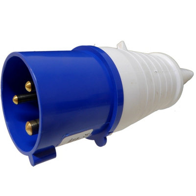A1electrics 32A 3 Pin 230v Blue Plug and Coupler Socket IP44 CEE