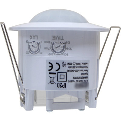 A1electrics PIR Motion Sensor Flush Mount 360 Detection Adjustable ...