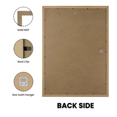A2 Oak Poster Frame - Modern Picture Frame for Wall Art, Prints and ...
