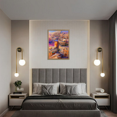A2 Oak Poster Frame - Modern Picture Frame for Wall Art, Prints and ...
