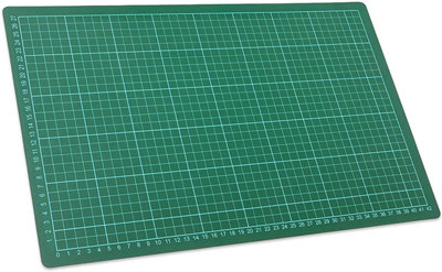 A3 450mm x 300mm Cutting Mat Non-Slip Self Healing Printed Grid Lines ...