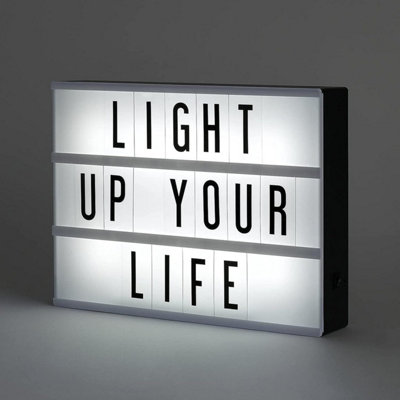 A4 Cinematic Cinema Light Box Message Board Contains 90 Letter and ...