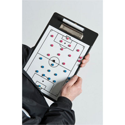 A4 Double Sided Magnetic Football Tactics Clipboard - Coaching Theory ...
