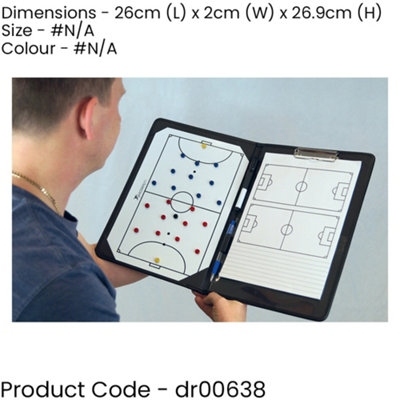 A4 Futsal Coach Tactics Folder - Game Planning Notepad & Magnetic Pitch ...