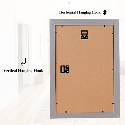 A4 Grey Picture Frame Photo Frame Perspex Sheet for Wall or Table ...
