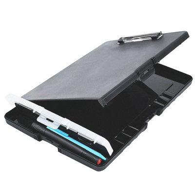 A4 Plastic Clipboard with Storage Case and Pen Holder