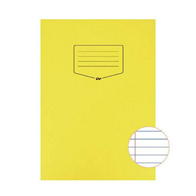 A4 Tough Shell Ruled Exercise Book, Yellow, Pack of 25