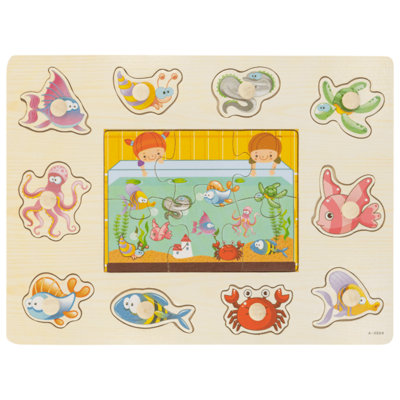 A4 Wooden Aquarium Jigsaw Puzzle