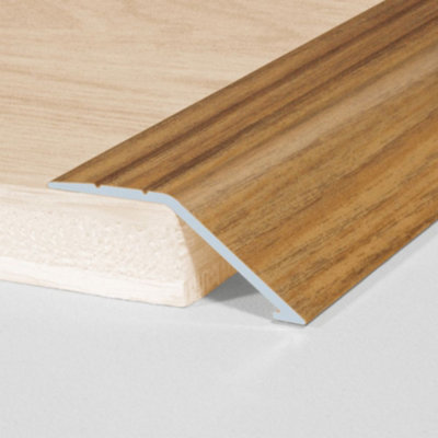 A47 41mm Aluminium Wood Effect Self Adhesive Door Threshold Ramp ...