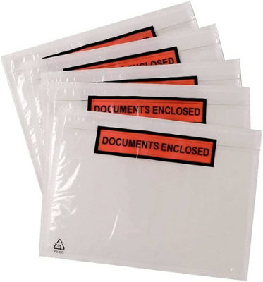 A6 Document Enclosed Wallets PACK OF 100 | DIY at B&Q