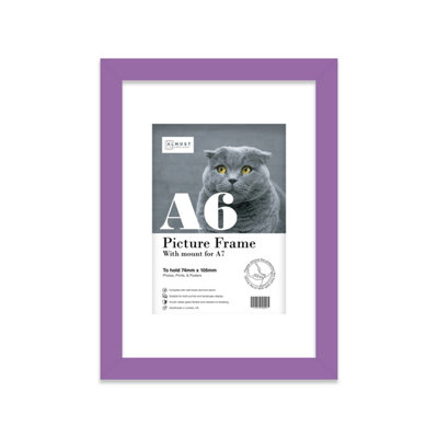 A6 Purple Frame With Mount for A7 Pictures 20mm Thin Edge Portrait and ...