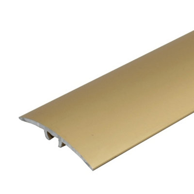 A64 40mm Anodised Aluminium Door Threshold Strip - Gold, 0.93m | DIY at B&Q