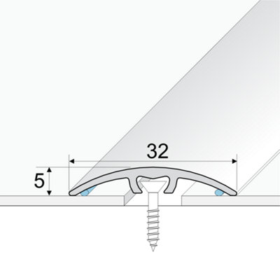 A66 32mm Anodised Aluminium Door Threshold Strip - Gold, 0.93m