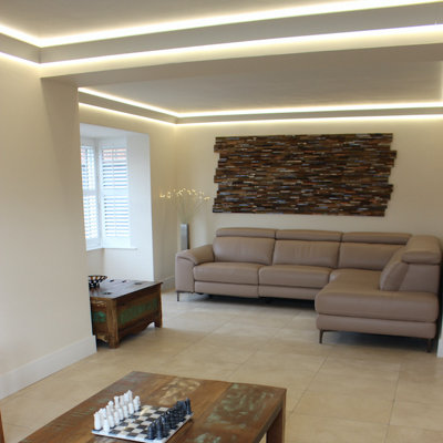 A76 Up and Down Lighting Coving Profile Indirect Lighting 2 Pack - 4 Metres