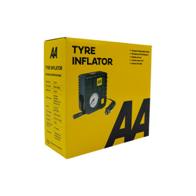 AA 12V Car Tyre Air Compressor Inflator LED Pump Pressure Gauge ...