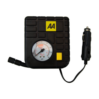 AA 12V Car Tyre Air Compressor Inflator LED Pump Pressure Gauge ...